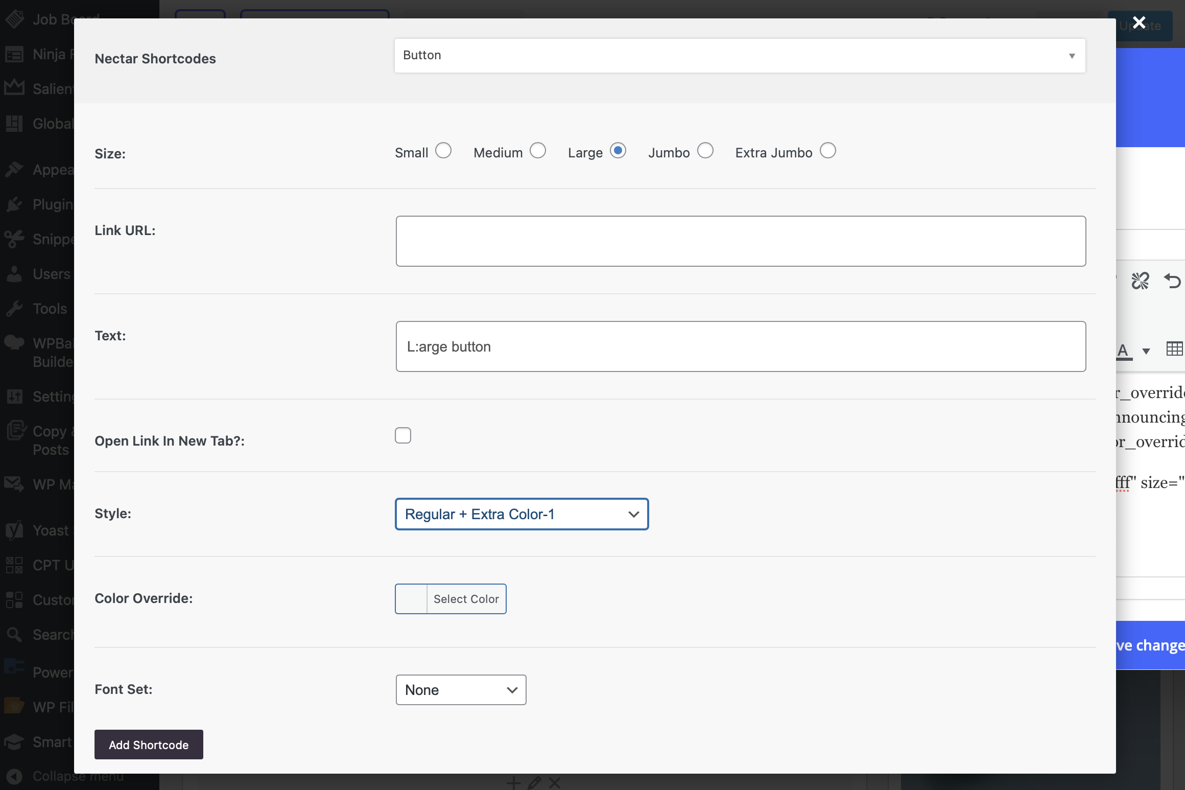 "Nectar Button Shortcode" (#3206412) / ThemeNectar